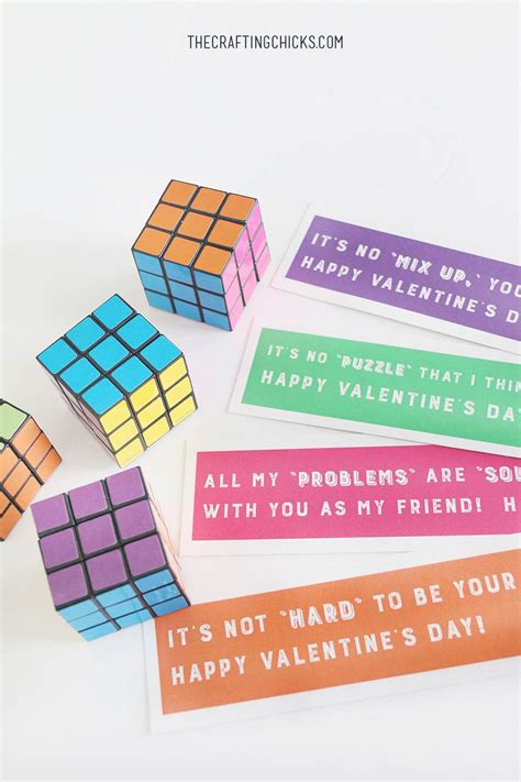 Rubiks Cube Valentine Printables Free Classroom Valentine Idea For