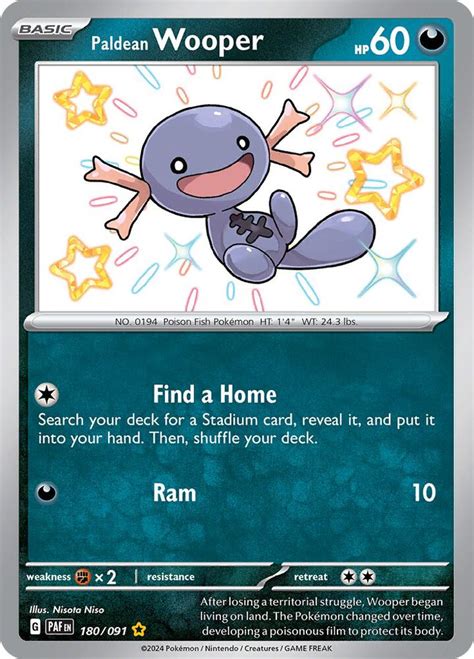 Wooper Pokemon Card