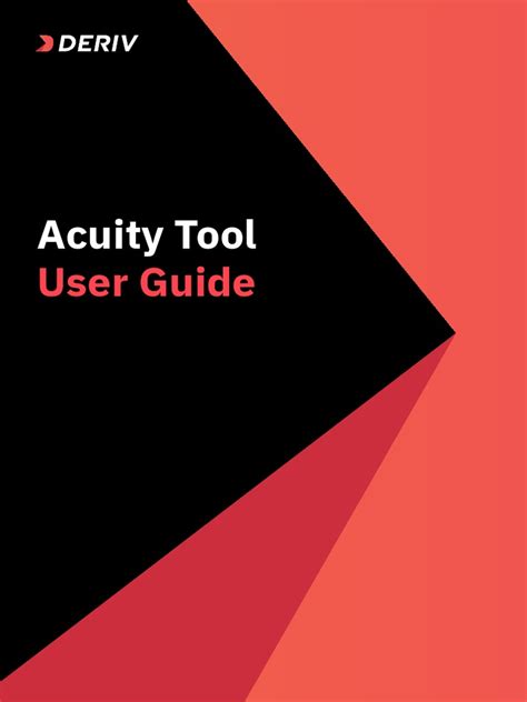 Acuity Tool User Guide Row Pdf Market Trend Prices
