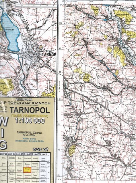 Mapa Wig Tarnopol Wołyń Reedycja 3200 Trio Z Roztocza