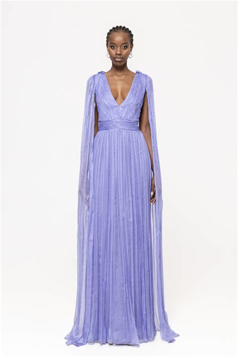 Rochie Din Matase Cu Maneci Tip Capa Rs14794 Nissa