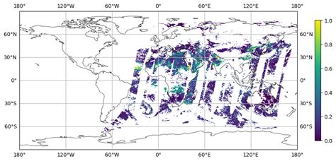 Python Sample Modis Daily 5 Minutes Data And Regrid It To N256 Grid