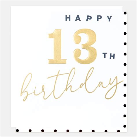 Happy 13th Birthday Cards Granddaughter 13th Birthday Card And Badge