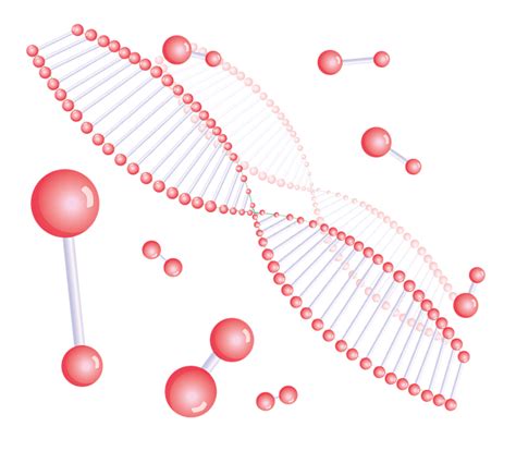 卡通生物基因dna化妆品医疗化学分子素材