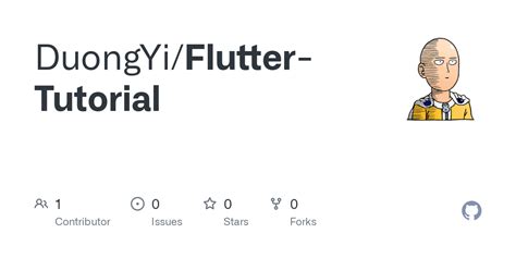 GitHub DuongYi Flutter Tutorial