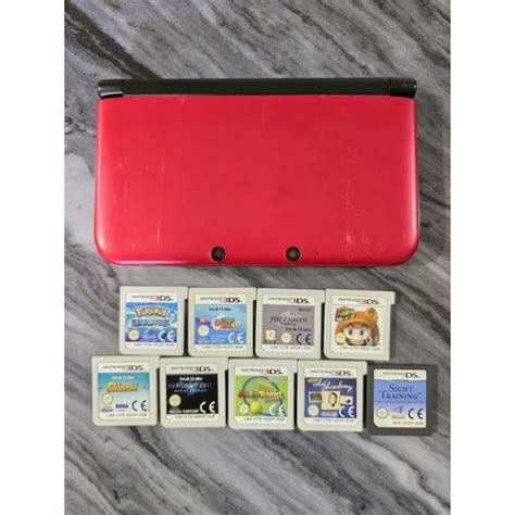 Nintendo 3ds Xl Red And Black With 9 Games Shopee Philippines