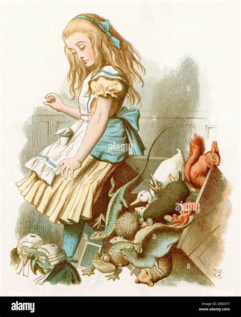 Illustration By Sir John Tenniel Alice In Wonderland Hi Res Stock