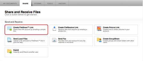 Creating Fileshare™ Links Knowledge Base
