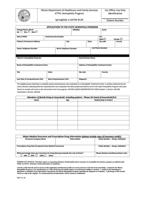 Illinois Medicaid Application Form Printable