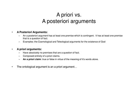 Ppt Introduction To Philosophy Lecture 5 The Ontological Argument