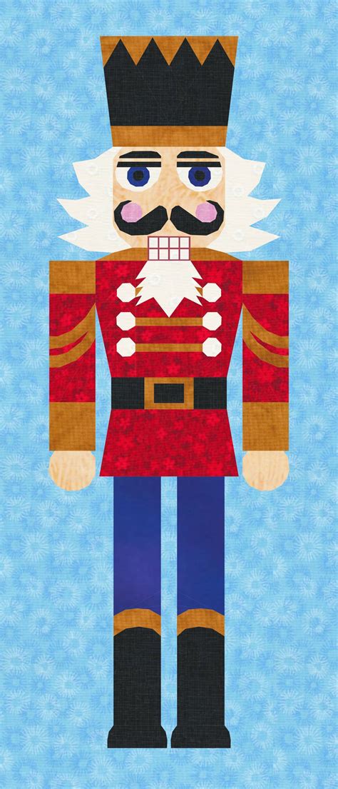 Nutcracker Foundation Paper Piecing Pattern Fpp Pattern Quilt Block
