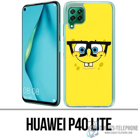 Huawei P40 Lite Case Spongebob Glasses