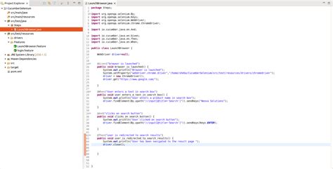 First Test Using Selenium And Cucumber With Java