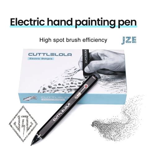 【in Stock】 Jz Cuttlelola Black Knight Gen2 Electric Dots Pen Pen For Artists Hobbist Tattooist