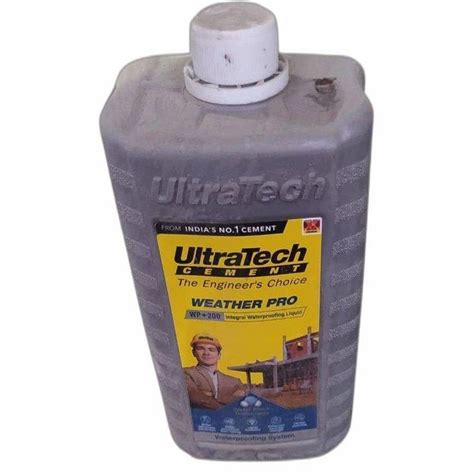1kg Ultratech Weather Pro Plus 200 Waterproofing Liquid At ₹ 190 Can Ultratech Weatherpro Wp