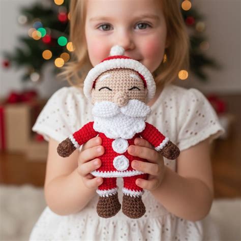Crochet Santa Claus Amigurumi Doll Pattern Diy Christmas Toy Pdf Etsy