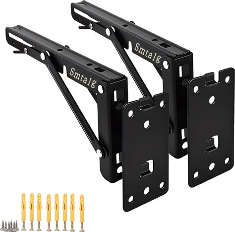 Folding Shelf Brackets， Detachable Folding Bracket，2 Pack