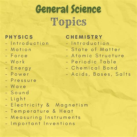 General Science Notes Pdf General Science Handwritten Notes