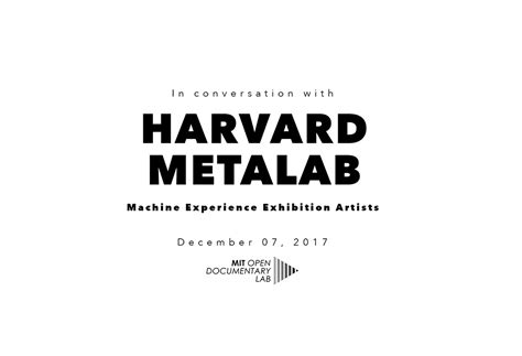 Harvard Metalab Mit Open Documentary Lab