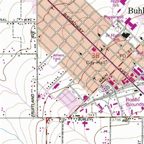 Buhl Id 1958 24000 Scale Map By United States Geological Survey