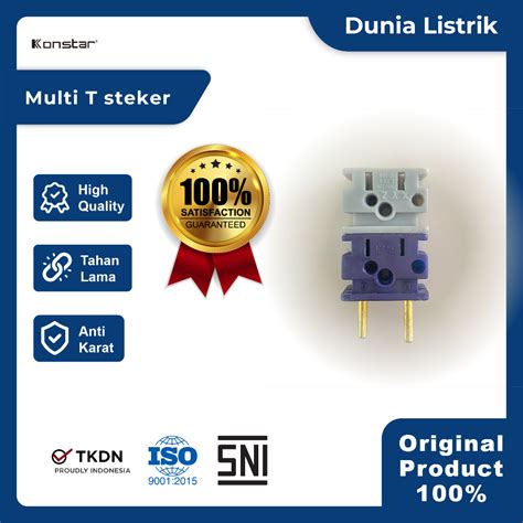 Jual Hadiah Produk Pembelian Multi T Steker Gepeng Konstar Klem Beton