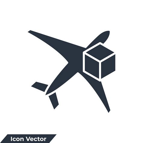 Air Freight Icon Logo Vector Illustration International Delivery