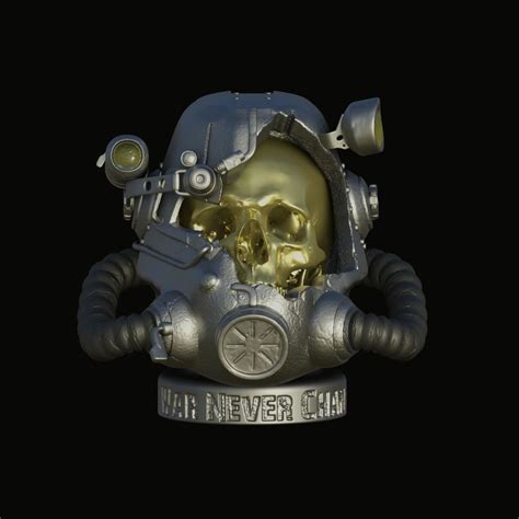🪖 Fallout Visionarys T 60c Helmet・ Stl File For 3d Printing・cults