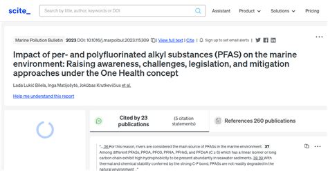 Impact Of Per And Polyfluorinated Alkyl Substances Pfas On The