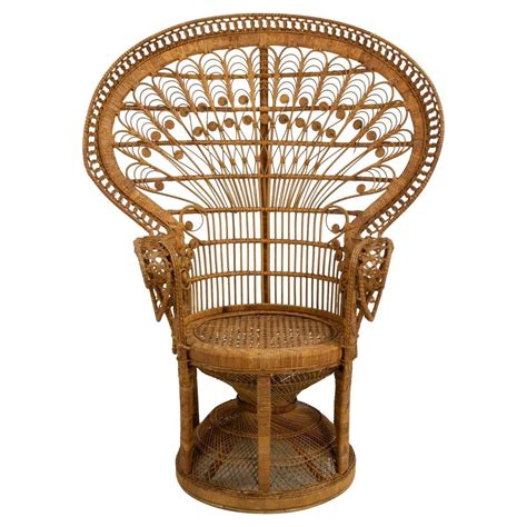 Vintage Rattan Peacock Chair For Sale At 1stdibs