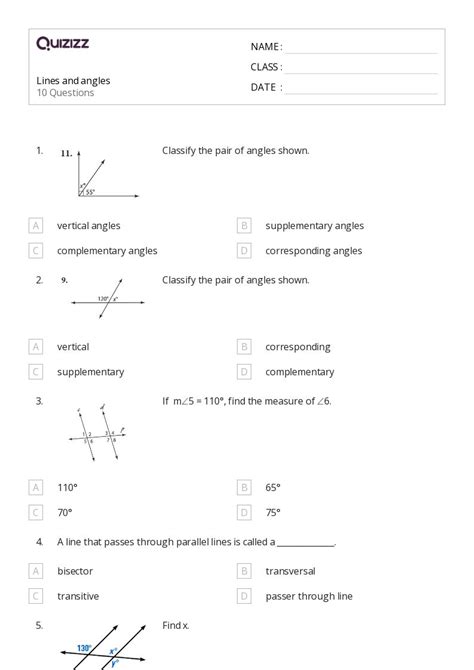 50 Measuring Angles Worksheets For 2nd Year On Quizizz Free And Printable