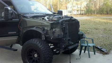 2008 2010 Super Duty Front Clip Conversion On 2004 Ford Excursion