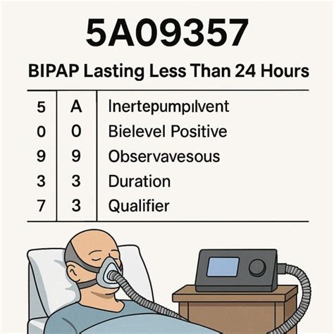 A Comprehensive Guide To Icd 10 Pcs Code 5a09357 For Bipap Lasting Less Than 24 Hours Wmwtl