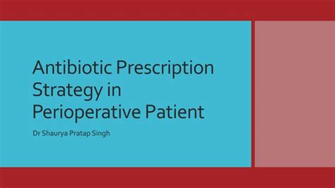Concentration Vs Time Dependent Antibiotics Pptx