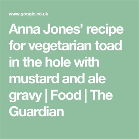 Anna Jones Recipe For Vegetarian Toad In The Hole With Mustard And Ale Gravy The Modern Cook