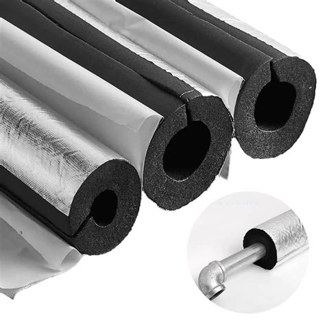 Jp パイプ断熱材 配管 保温チューブ 08509m 長さ 凍結防止 保温チューブ 温水および冷水断熱パイプ 空調銅管中空 厚さ1015mm アルミニウム箔ゴム