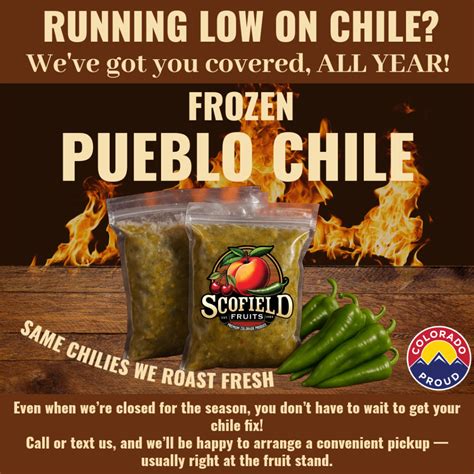 Chile Roasting Scofield Fruits Llc
