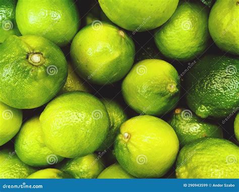 Green Limes From Above Stock Image Image Of Frame Grocery 290943599