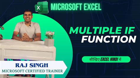 Excel How To Use Multiple If Statements In Excel Raj Singh Youtube