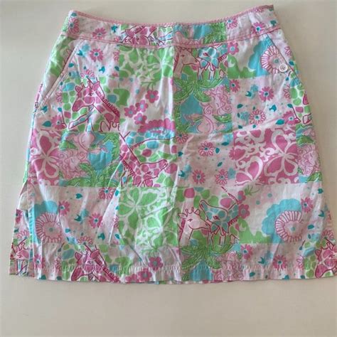 Lilly Pulitzer Skirts Lilly Pulitzer Skort Giraffe Patchwork Print Poshmark