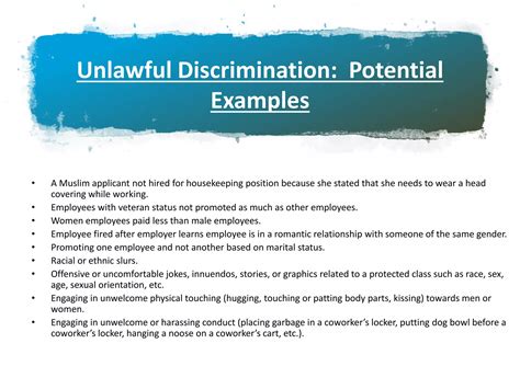 Harassment And Discrimination Training Pptx