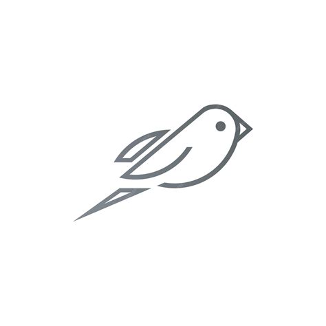 Premium Vector Minimal Bird Logo Design Template Bird Logo