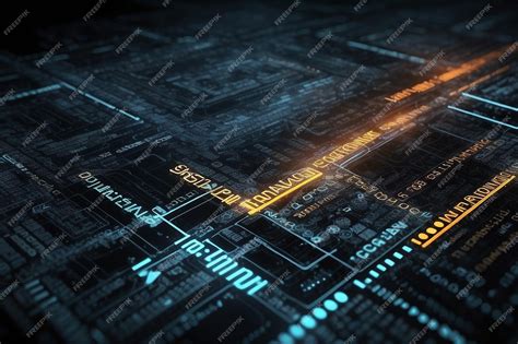 Premium Photo Digital Transformation Concept System Engineering Binary Code Programming