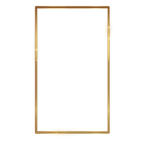 Thin Rectangle Golden Frame Artofit