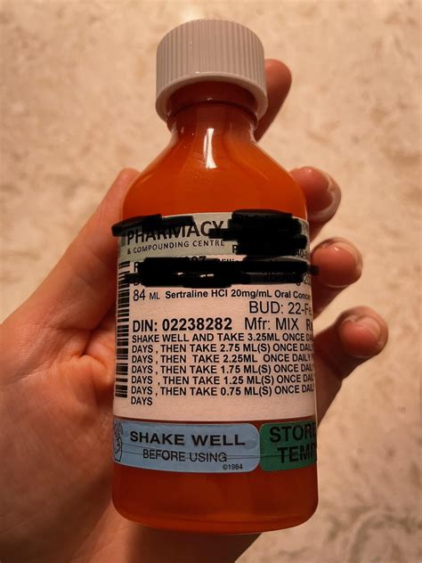 Weaning Off Zoloft Using Compounded Liquid Form Definitely Easier To