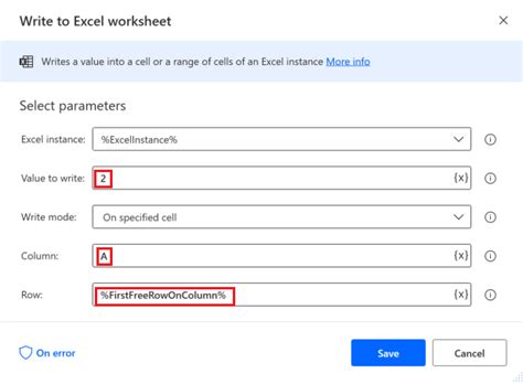 Write Record To Excel Using Power Automate Desktop