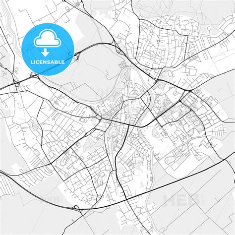 Vector Pdf Map Of Nitra Slovakia Hebstreits