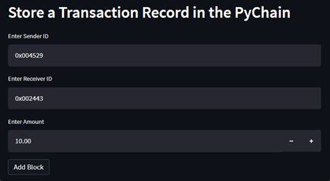 GitHub Kyhuber PyChain A Blockchain Based Ledger System With Block Validation Features