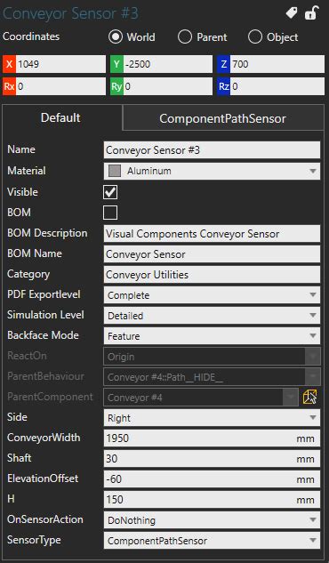 sensor not trigger signals process modeling visual components the