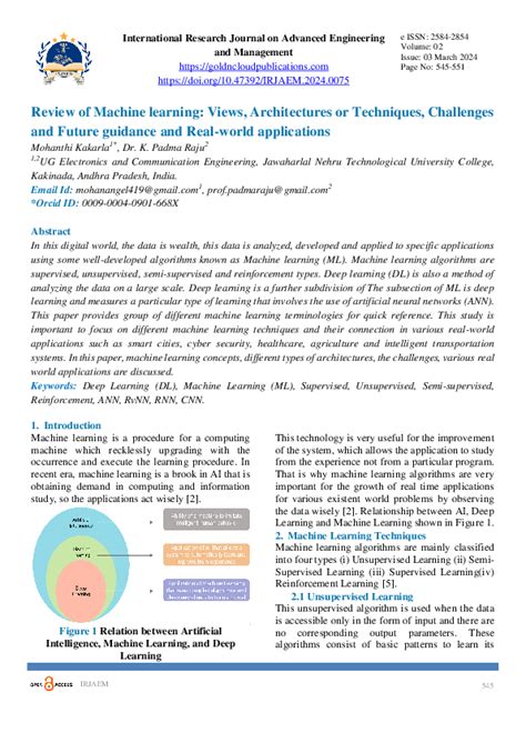 Pdf Review Of Machine Learning Views Architectures Or Techniques Challenges And Future