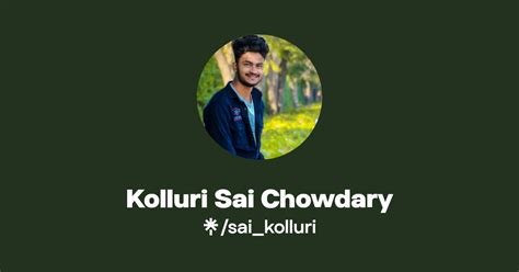 Kolluri Sai Chowdary Instagram Facebook Linktree